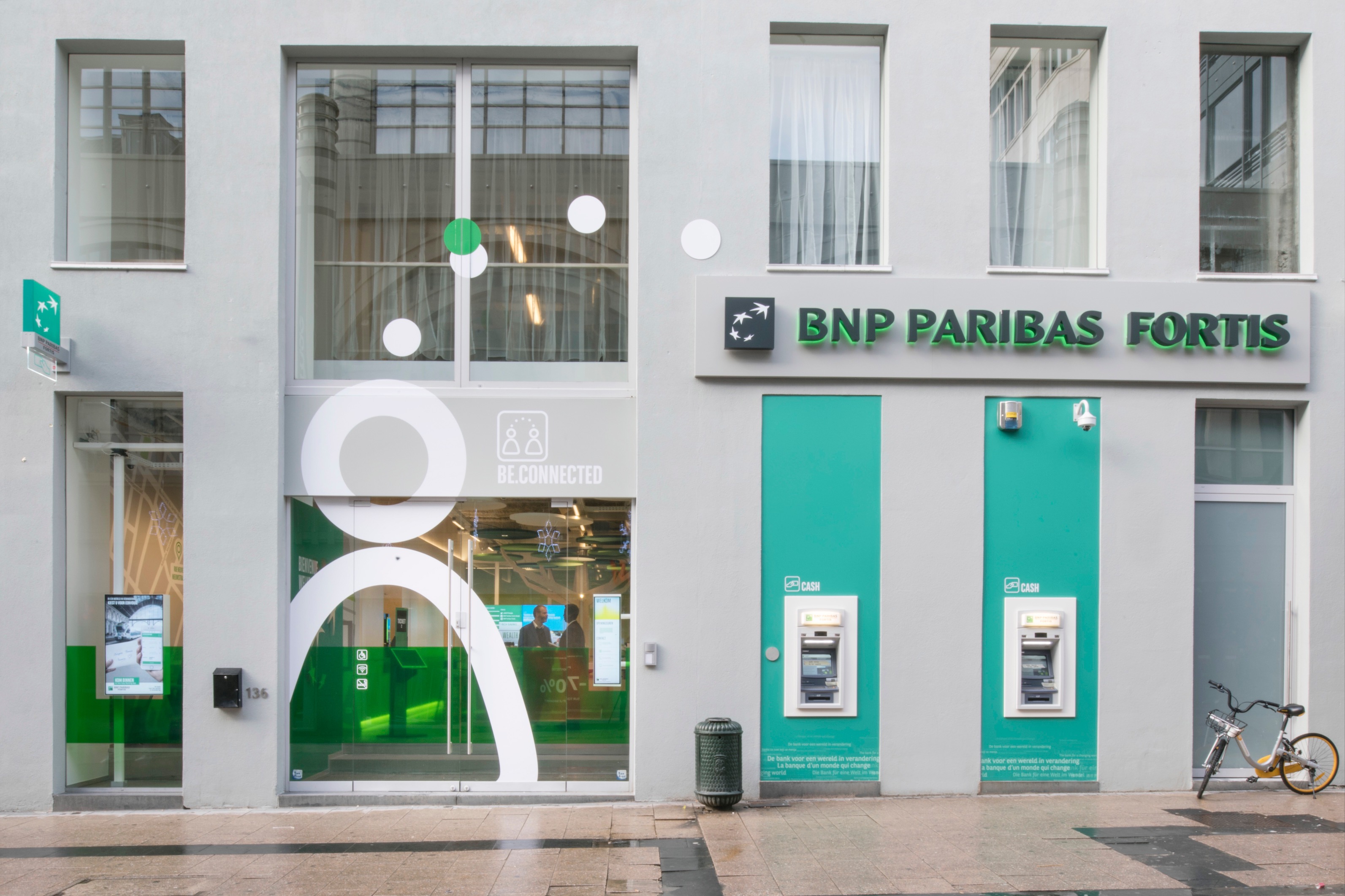 BNP Paribas Fortis opent een nieuw type kantoor: Be.Connected